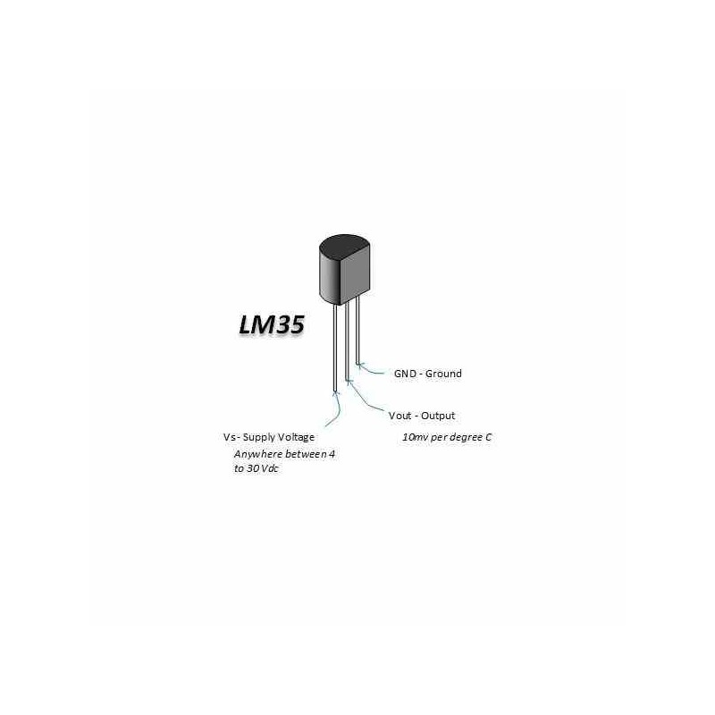 LM35DZ SENSOR DE PRECISIÓN DE TEMPERATURA