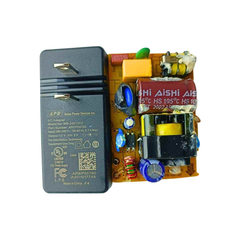 ADAPTADOR CARGADOR FUENTE 12V 2A 5.5X2.5MM WB-24K12FU