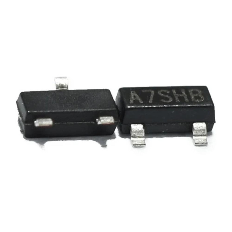 TRANSISTOR MOSFET SI2307 SMD CANAL P 30V 3A A7SHB SOT-23