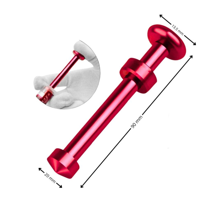 EMBOLO ALUMINIO PARA JERINGA 10CC FLUX Y PASTA