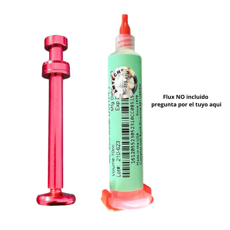 EMBOLO ALUMINIO PARA JERINGA 10CC FLUX Y PASTA