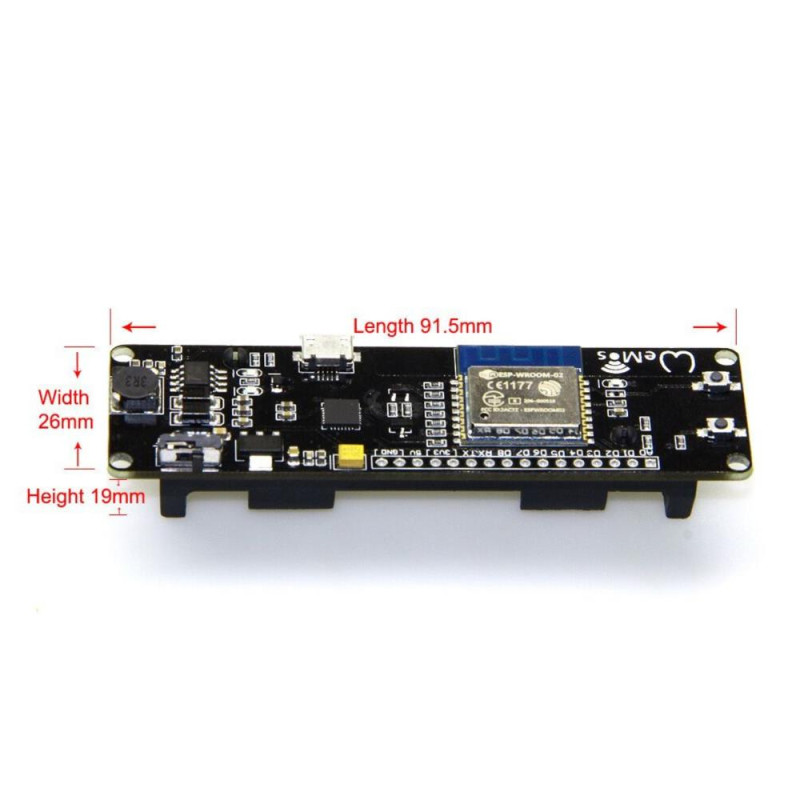 ESP-WROOM-02 MINI ESP8266 WIFI PARA BATERÍA 18650