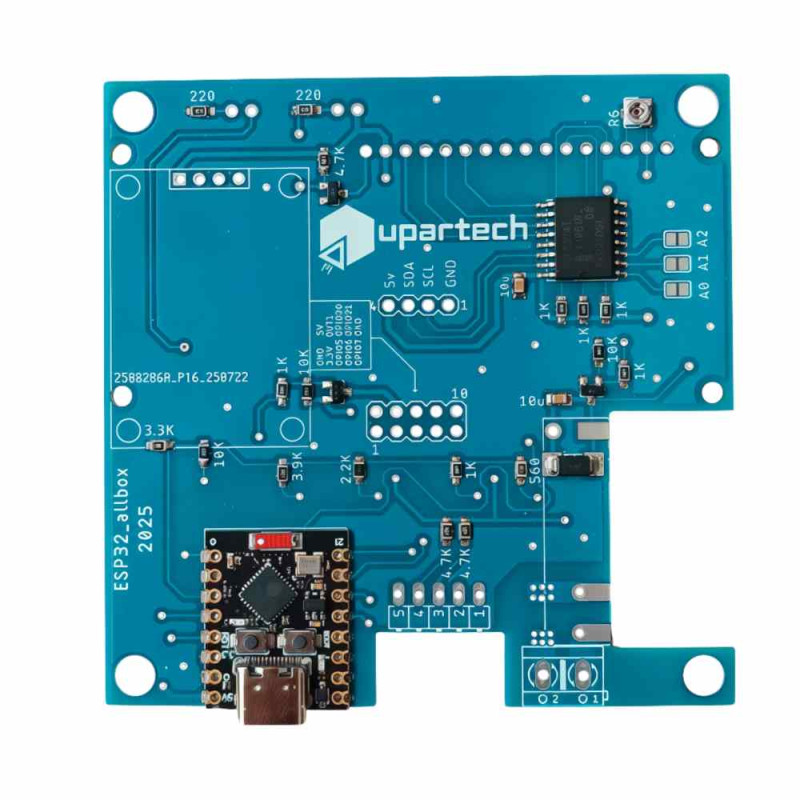 PCB MODULO UPARTECH ESP32-C3 SUPER MINI RELE DS3231 CON SMD