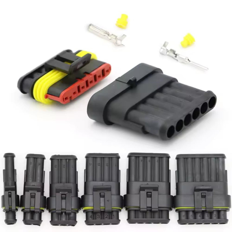 CONECTORES CABLES ELÉCTRICOS IMPERMEABLES PARA CARRO 240PCS