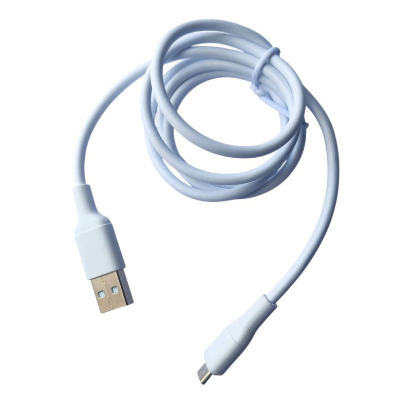 CABLE MICRO USB 5A 1M BLANCO CARGA RÁPIDA Y DATOS CELULAR