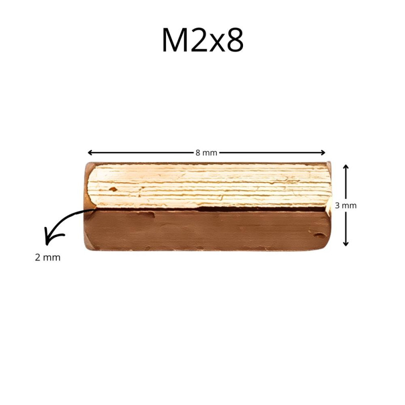 SEPARADOR METALICO M2X8 PCB ROSCA M2 8MM ESPACIADOR H-H