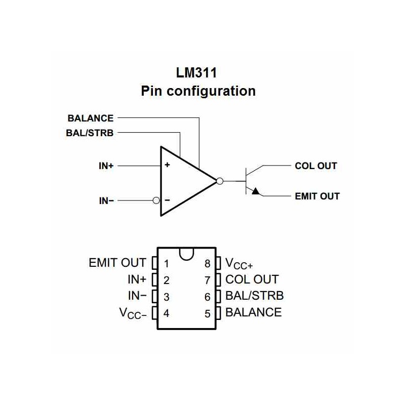 LM311 COMPARADOR DE VOLTAJE