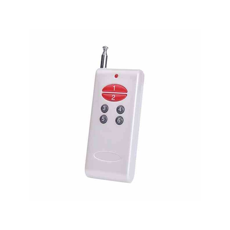 CONTROL REMOTO 6 CANALES RF 433MHZ 1000M ALCANCE