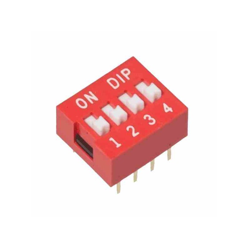 DIP SWITCH 4P - INTERRUPTOR DE 4 POSICIONES