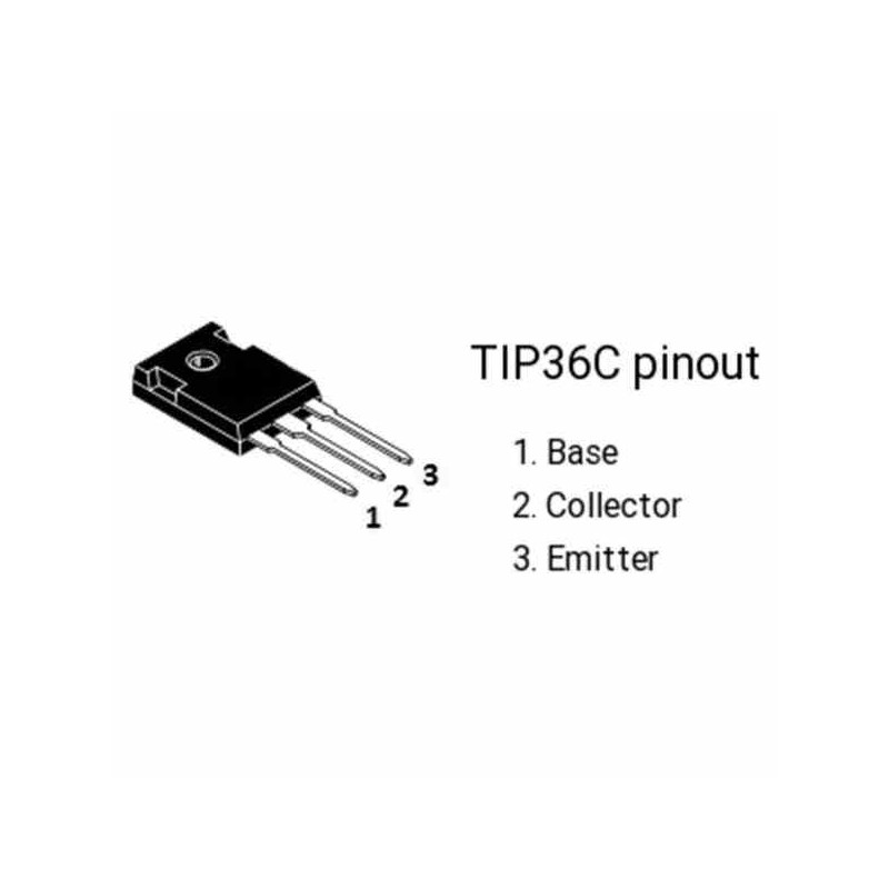 TIP36 TRANSISTOR PNP DE POTENCIA 100V - 25A