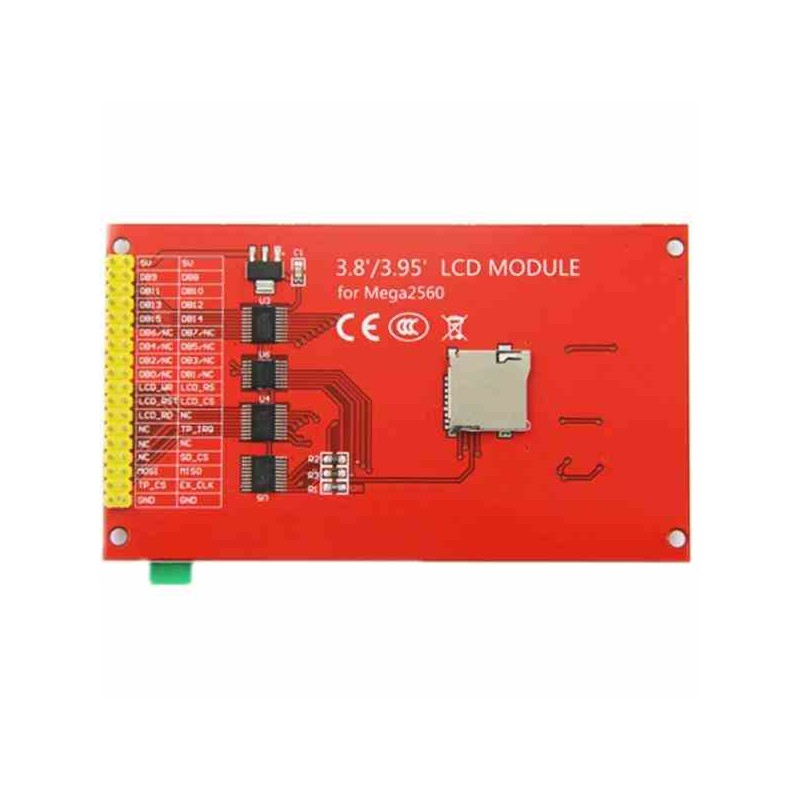 MÓDULO TFT TÁCTIL 3.8/3.95 ILI9488 LCD SHIELD PARA ARDUINO MEGA