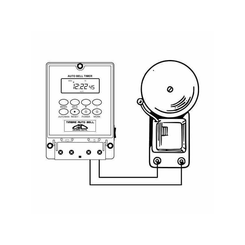 AUTO BELL TIMER 220V TIMBRE AUTOMATICO PARA COLEGIOS, INDUSTRIA