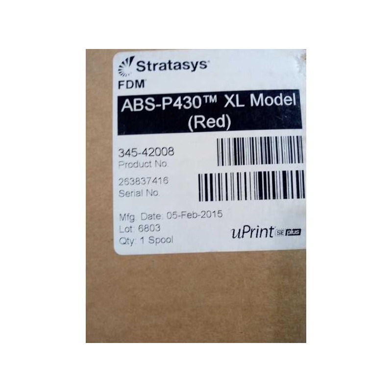 CARRETE TONER ABS-P430 ROJO PARA IMPRESORAS 3D STRATASYS