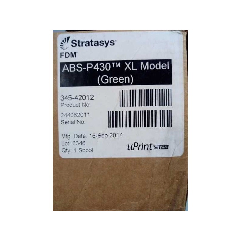 CARRETE TONER ABS-P430 VERDE PARA IMPRESORAS 3D STRATASYS