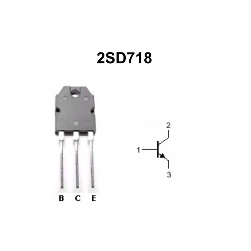 2SD718 TRANSISTOR DE POTENCIA NPN 120V 8A