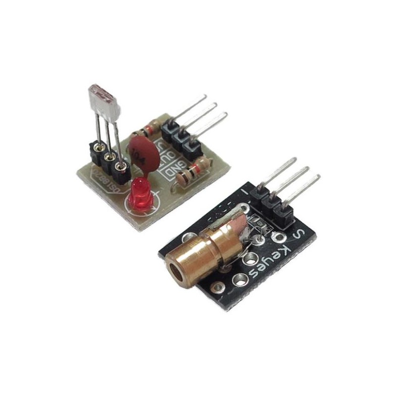 KIT SENSOR MODULO EMISOR Y RECEPTOR LASER KY-008