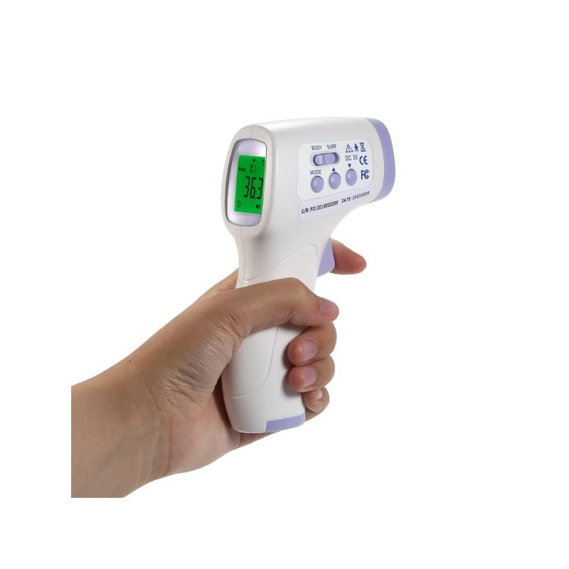 TERMOMETRO DIGITAL SIN CONTACTO INFRAROJO CON PANTALLA LCD -10