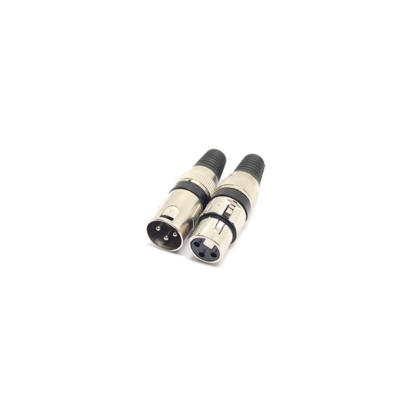 KIT CONECTOR CANON XLR 3 PINES PROFESIONAL PARA CABLE
