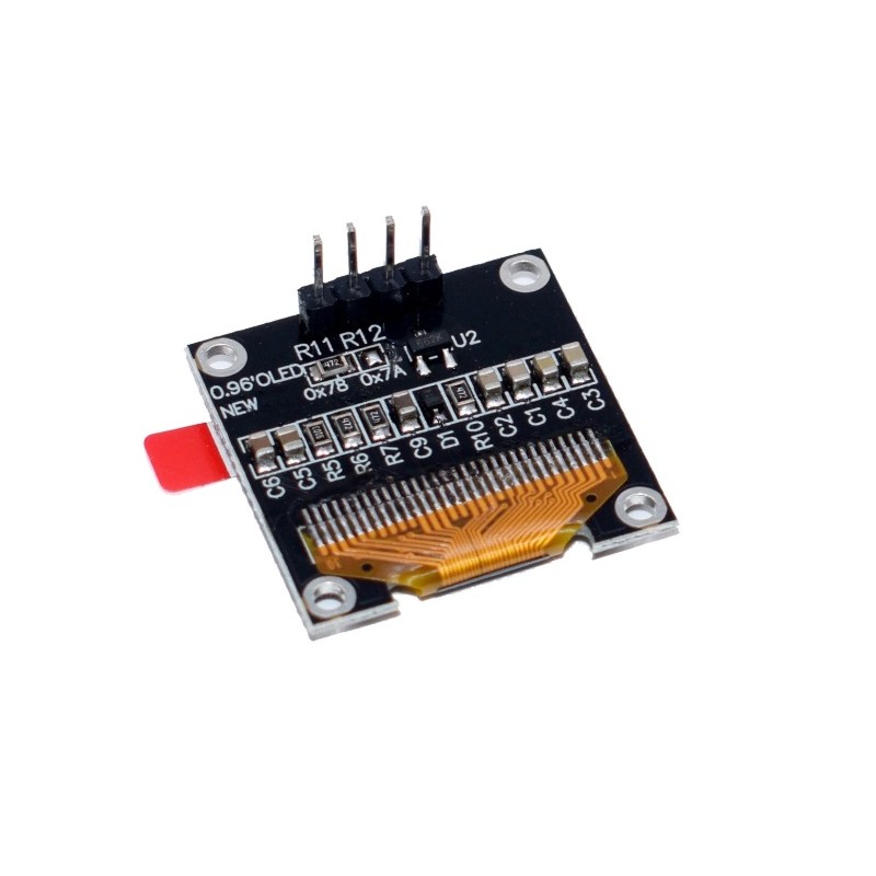 MÓDULO DISPLAY OLED 0.96" 4 PINES I2C COLOR BLANCO