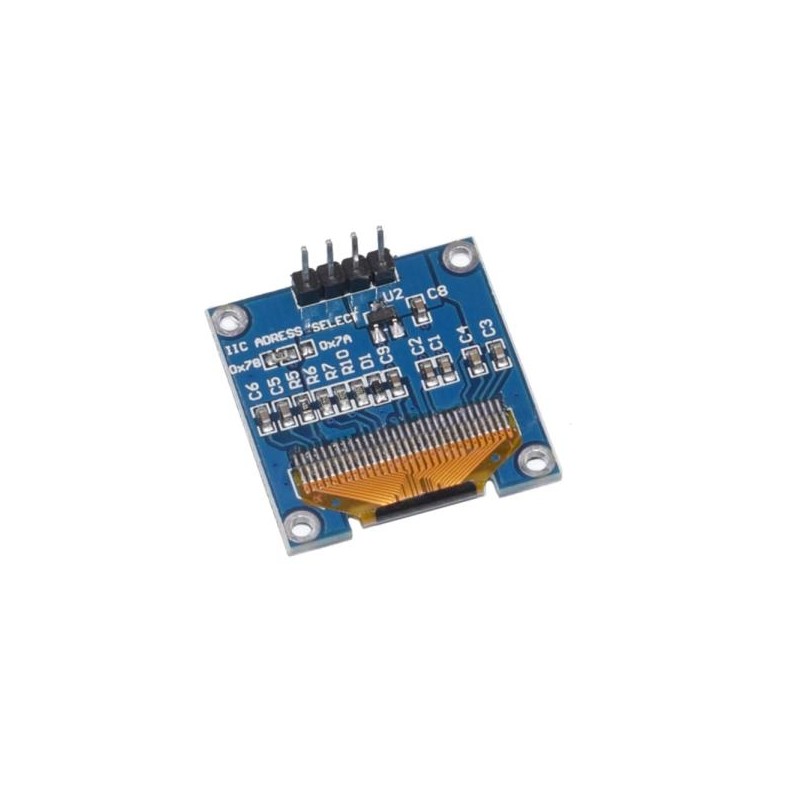 MÓDULO DISPLAY OLED 0.96" 4 PINES I2C COLOR AZUL AMARILLO -15